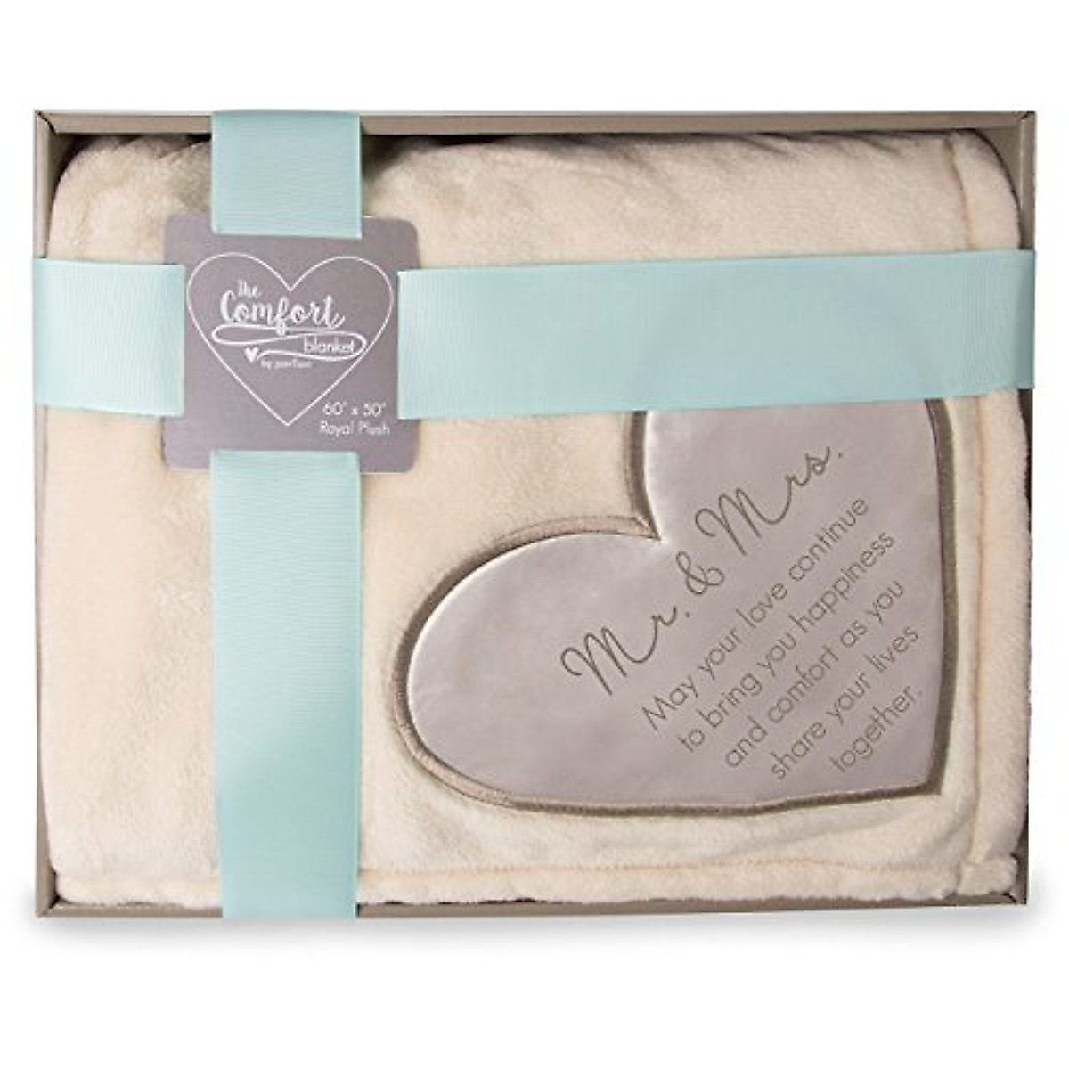 The Comfort Blanket 19527 Soft Blanket Mr & Mrs Thick Warm Royal Plush Throw Blanket