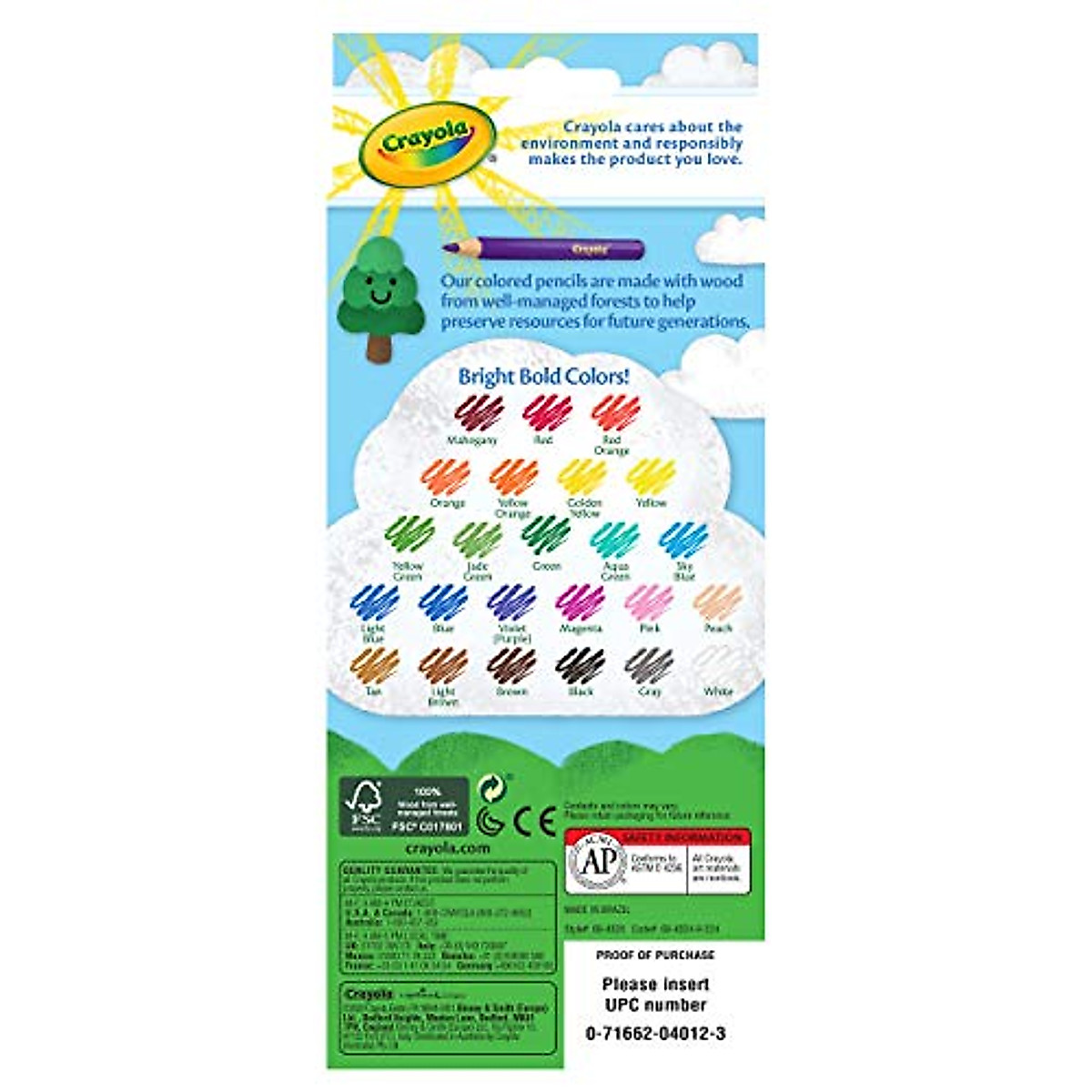 Crayola Colored Pencils, Coloring Supplies, 24 Count