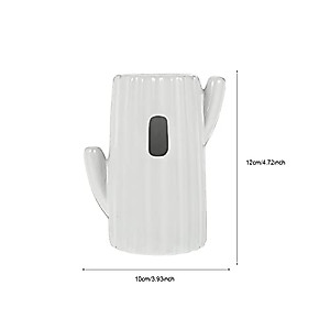 VILLCASE Pet Water Bottle Holder Adorable Cacti- Shape Hamster Waterer Holder Pet Bottle Bracket for Hamster Chinchilla Gerbil Bunny (White) Hamster Water Bottle