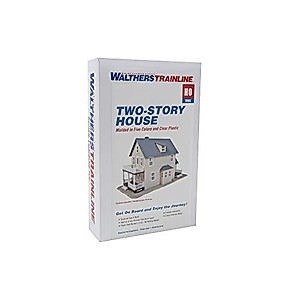 Walthers Trainline HO Scale Model Two-Story House