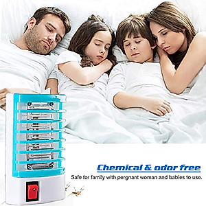 Bug Zapper, Fruit Flies Trap, Electric Mosquito & Fly Zappers/Killer - Insect Attractant Trap Powerful Little Gnats, Hangable Mosquito Lamp for Home, Indoor, Outdoor, Patio (Blue)