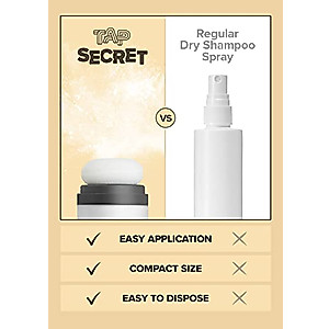 I Dew Care Dry Shampoo - Tap Secret | Gifts, Non-aerosol, Benzene-free, Mattifying Root Boosting Powder, Fuller Looking Hair, No White Cast, Formulated without Gluten, 0.27 Oz