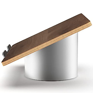 HumanCentric Laptop Stand for Desk – Laptop Riser for Desk in Space Gray Aluminum Compatible with MacBook Stand, Black Walnut Wood Laptop Stand, Ergonomic Laptop Holder, Computer Stand for Laptop