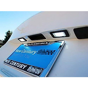 iJDMTOY OEM-Fit 3W Full LED License Plate Light Kit Compatible With BMW 1 2 3 4 5 Series X3 X4 X5 X6, Powered by 24-SMD Xenon White LED & CAN-bus Error Free