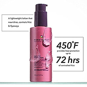 Pureology Smooth Perfection Smoothing Serum | For Normal to Thick, Frizzy Hair | Smooths Hair & Protects Against Heat Damage | Sulfate Free | Vegan | Updated Packaging | 5 Fl. Oz. |