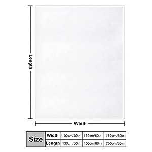 Throw Blanket Fleece Blanket Soft Comfortable Blanket Superfine Fiber Camping Sofa Home Throw for Adult Kids 50"x40"