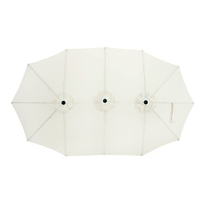 Pure Garden 50-LG1283 Beige 15' Double Sided Market Umbrella