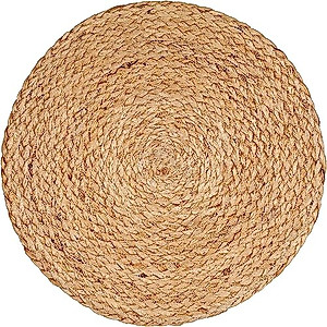 RSGM Braided Jute Placemats 35 Cm Round - Dining Table, Bed Side/Centre Table