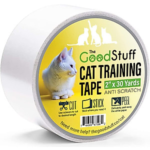 Anti Scratch Furniture Protector Tape - Cat Tape Couch Protector for Cats - Forget Cat Repellent Spray for Furniture, Cat Scratch Tape is The Odor Free Cat Scratch Deterrent for Furniture