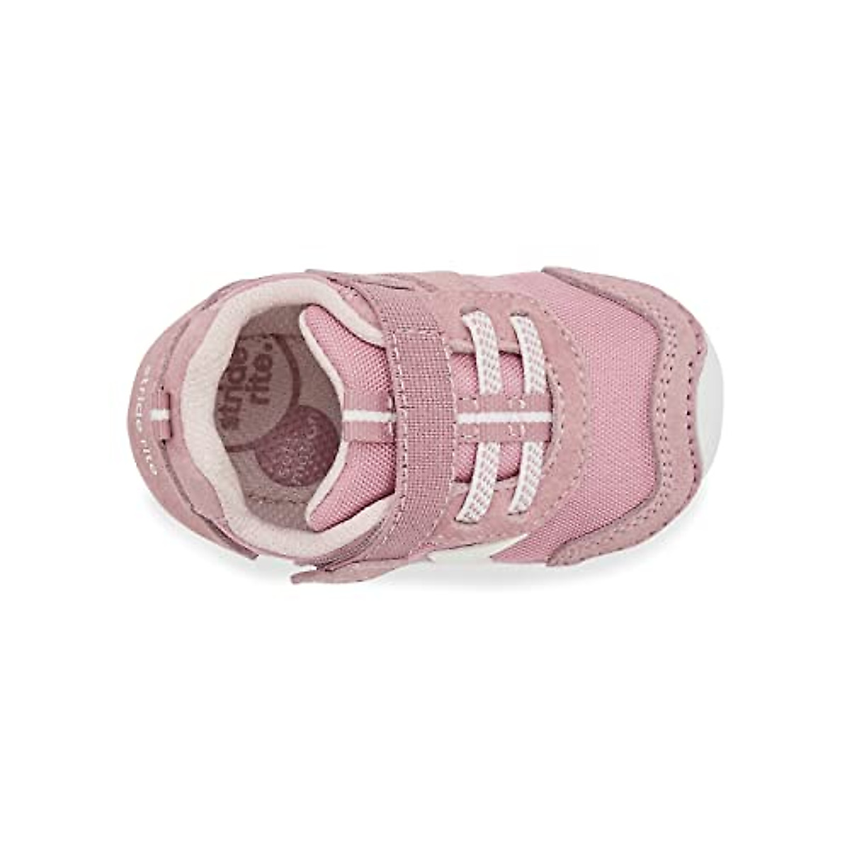 Stride Rite Baby Girls SM Zips Runner Sneaker, Pink, 3 Infant