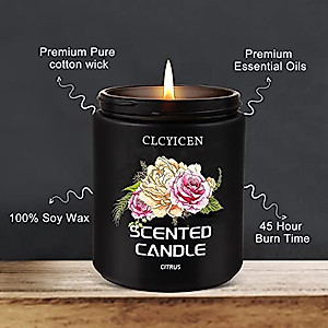 Scented Candles, CLCYICEN Rose Scented Candles for Home Scented, 8 oz Jar Candles for Men Women, Aromatherapy Candle, Nest Candles, Soy Candle for Gift