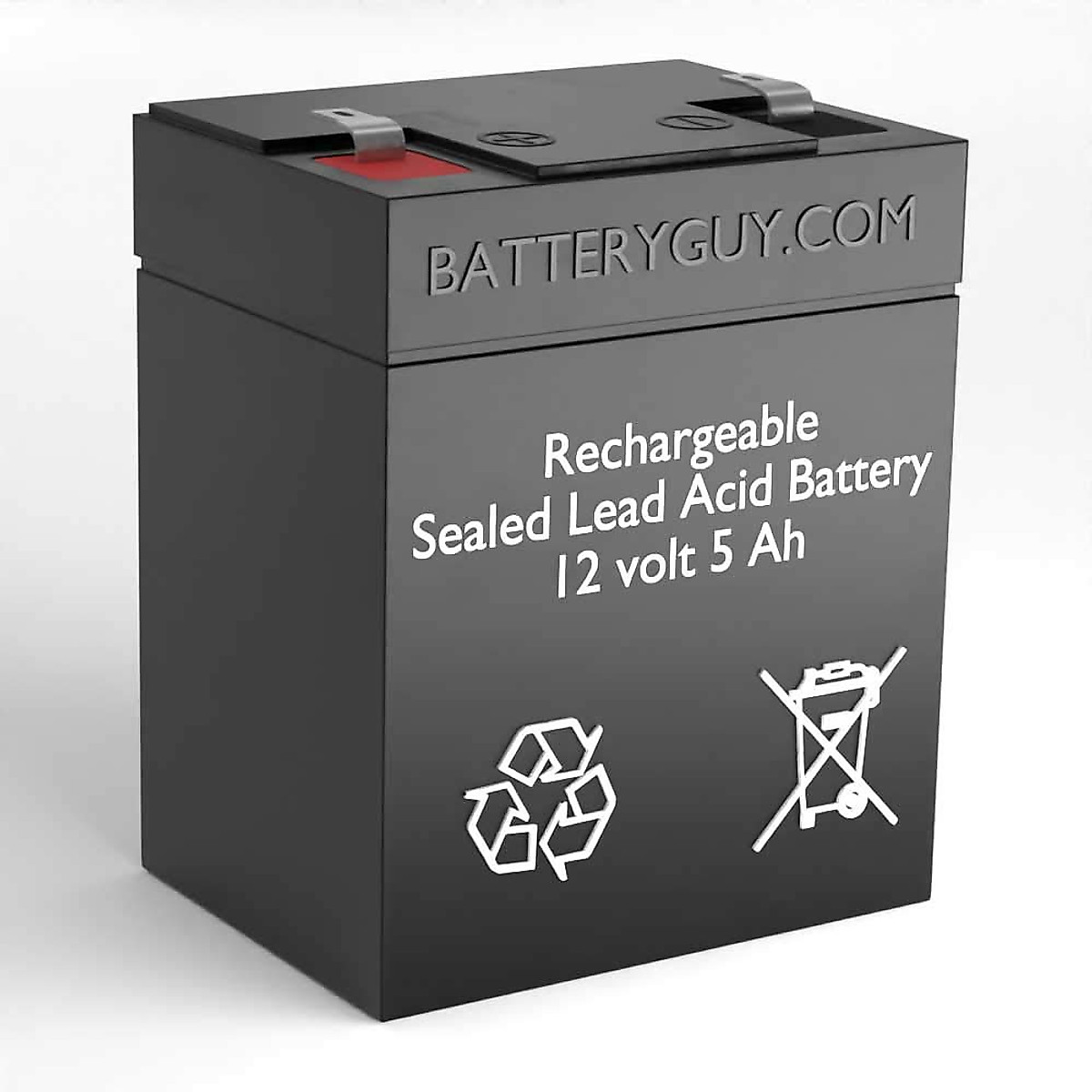 BatteryGuy UB1250 replacement 12V 5Ah SLA battery - BatteryGuy brand equivalent (Rechargeable, F1 Terminals) - Qty of 1