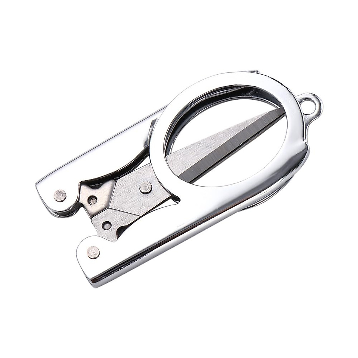 1Pcs Stainless Steel Folding Scissors Portable Mini Pocket Travel Scissors Embroidery Scissors Office School Supplies For Student(S)