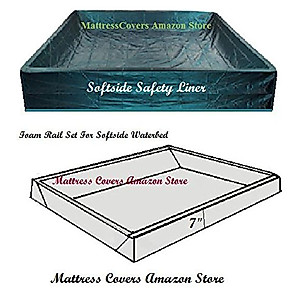 Softside Waterbed Mattress with Organic Bamboo Cover and 95% Waveless (King 76 x 80)