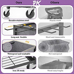 Home Gym Storage Organizer Yoga Mat Storage Workout Storage Organizer,Home Gym Storage Exercise Rack Gym Accessories with Hooks and Wheels