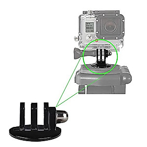 50" Aluminum Camera Tripod with Built in Bubble Level Indicator for All GoPro HERO Cameras + Tripod Mount & an eCostConnection Microfiber Cloth