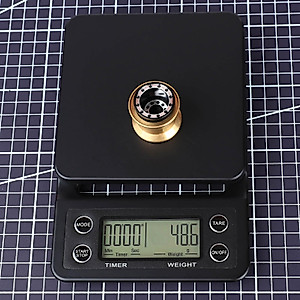 RCAWD 4Pcs Unique Design 1.0 Plus Brass Beadlock Wheel Rims for 1/18 1/24 RC Crawler TRX4M AXI24 SCX24 FCX24,48/pcs (Black)