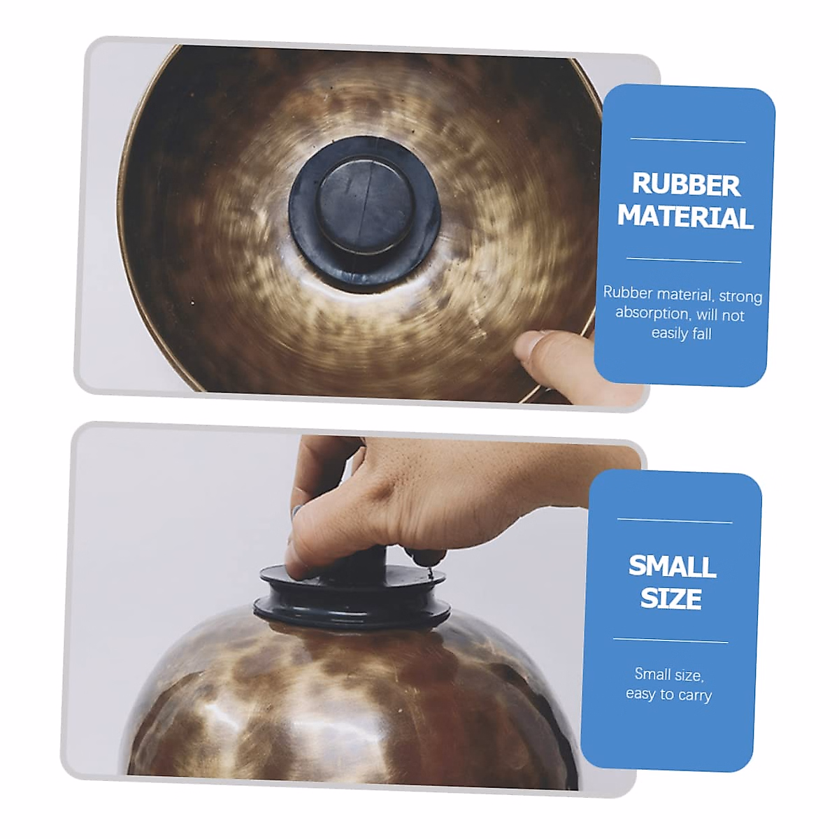 BIUDECO 6 Pcs Bodhisattva Bowl Spiritual Decor Strong Suction Cup Tibetan Bowl Handle Bowl Lifter Meditation for Women Tibetan Singing Bowl Accessories Tibetan Bowl Suction Cup