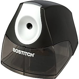 Bostitch Personal Electric Pencil Sharpener, Powerful Stall-Free Motor, High Capacity Shavings Tray, Black (EPS4-BLACK)