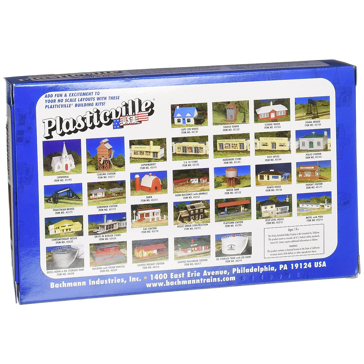 Bachmann Trains - PLASTICVILLE U.S.A. BUILDINGS – CLASSIC KITS - BARN - HO Scale