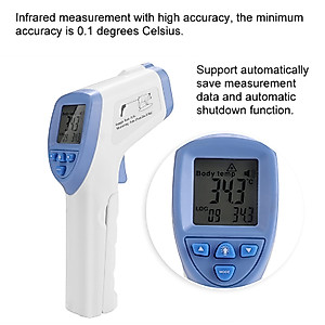 Veterinary Thermometer, Fast Digital 0.1° Accuracy Veterinary Infrared Thermometer Blue Non-Contact Digital Thermometer for Pig Sheep Horse Dog