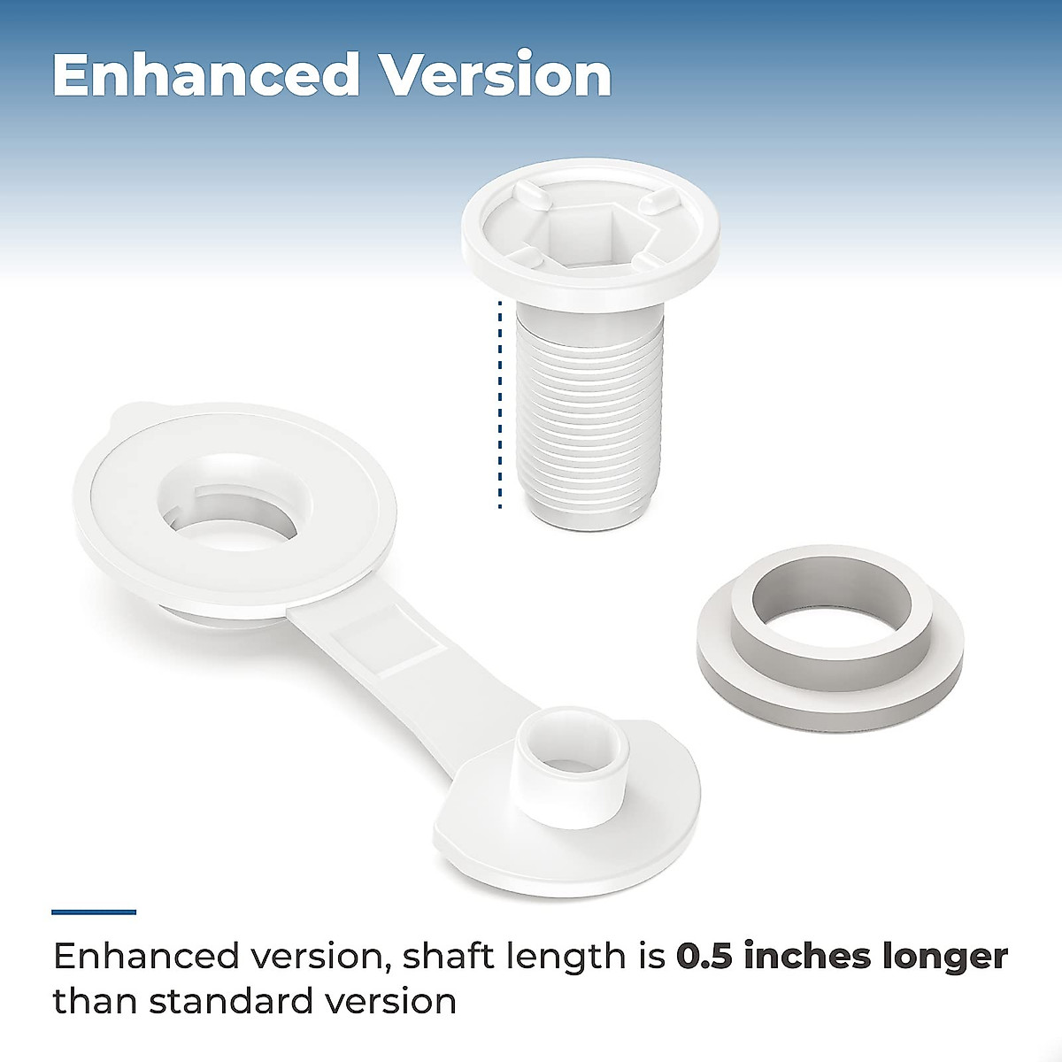 1.5" Shaft Length Cooler Drain Plug Assembly Replacement for Coleman Xtreme Coolers 50 qt, 58 qt, 82 qt Part Number:5010005241,Rubbermaid Cooler Accessories,Cooler Parts Fits Most Coolers