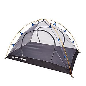 2-Person Backpacking Tent with Waterproof Floor, Rain Fly, Taped Seams and Carry Bag - Lightweight Tent for Backcountry Camping by Wakeman Outdoors