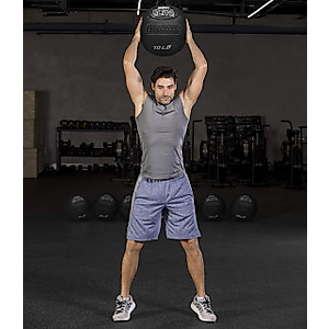 Champion Sports PRX10 Rhino Promax Elite Slam Balls, 10 lb, Soft Shell with Non-Slip Grip, Medicine Wall Exercise Ball for Weightlifting, Plyometrics, Cross Training, & Home Gym Fitness