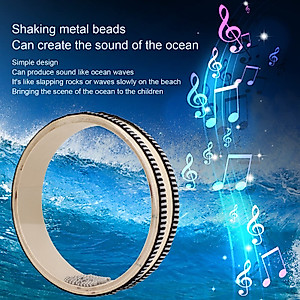 Hozee Wave Bead Drums, Ocean Drum Maple Well Structured Transparent Natural Colour Oceans Sound Effect for Child (Hozeekhm06gwsut1746)