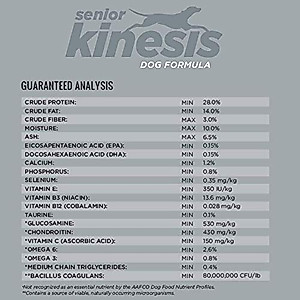 Dr. Tim's Senior Kinesis Premium Dog Food with Chicken 7+ for Senior Dogs 40 lb. Bag