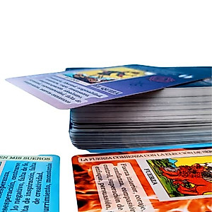 Witchy Cauldron Beginner Tarot, Tarot Cards with Meaning on it, Keyword Tarot Deck, Learning Tarot, Chakra, Planet, Affirmation (Spanish Edition)