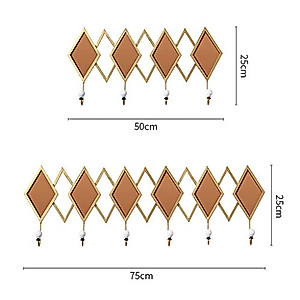 RAZZUM Classic Modern Coat Hooks Wrought Iron Coat Hook Wall Hanging Hook Entrance Key Frame Decorative Coat Hook Free Punching Rack for Coat Coat Handbag Key Coat Hooks Wall Mounted