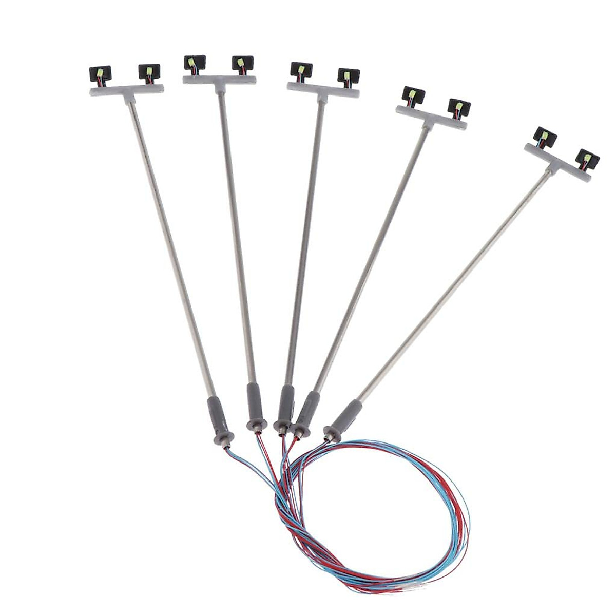 BESSTUUP 20Pcs 1:87 Model Miniature Garden Train Lights HO Scale Accessory 12cm