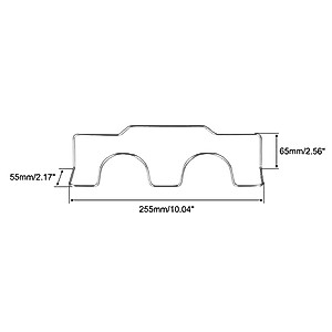 uxcell Wall Mounted Shoe Rack, 255x55x65mm Adhesive Hanging Organizer Single Layer for Door, Bathroom