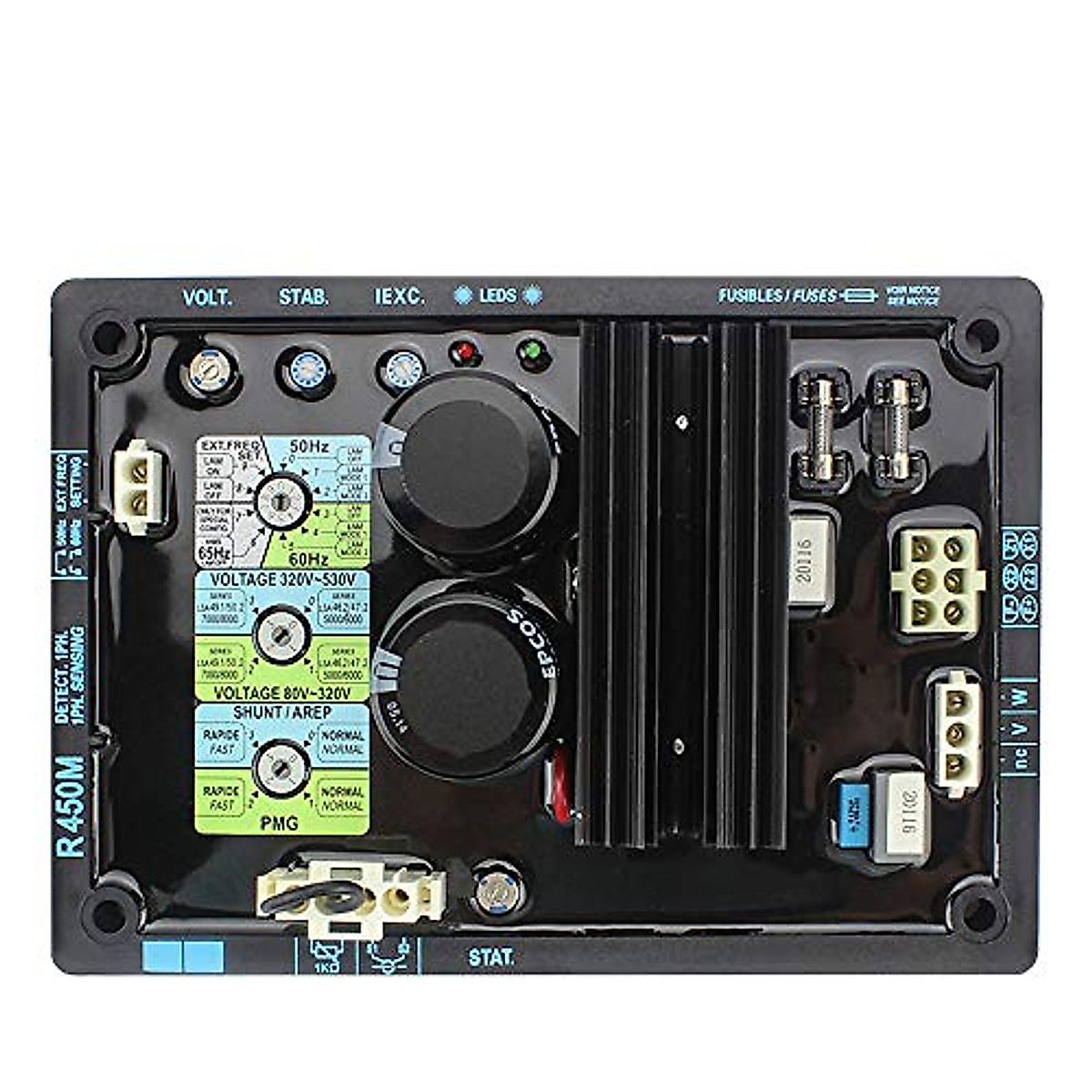 Knowtek AVR R450M Automatic Voltage Volt Regulator for Diesel Generator ...
