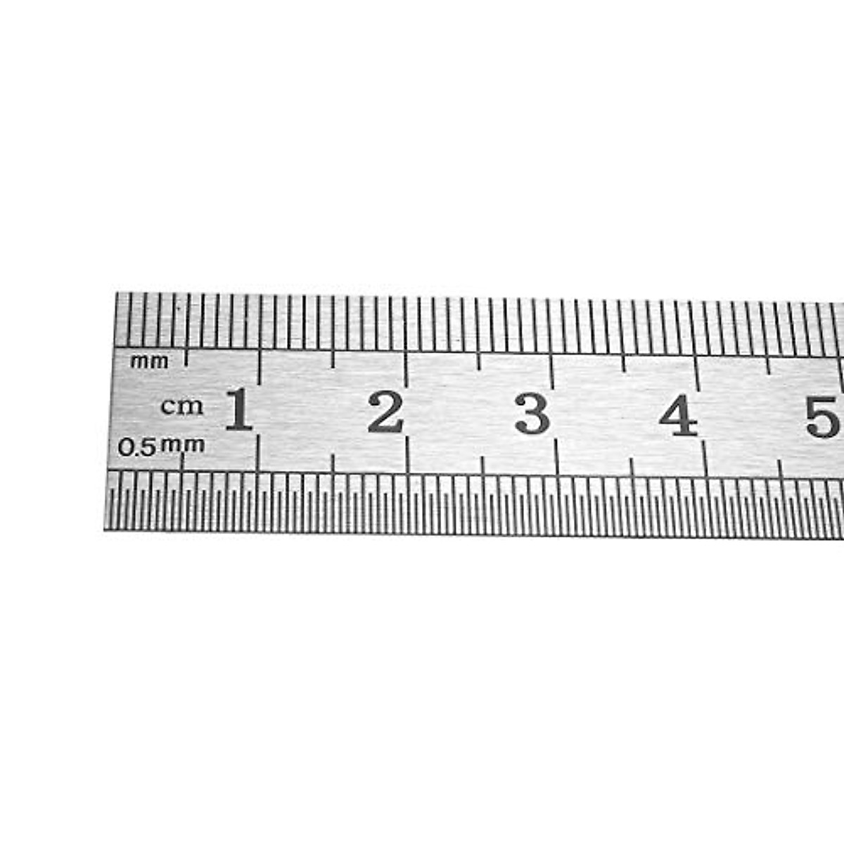 uxcell Straight Ruler 150mm 6 Inch Metric Stainless Steel Measuring Ruler Tool with Hanging Hole Inch & Centimeters Precision Drawing Ruler 5pcs