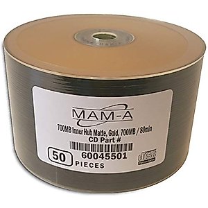 MAM-A 80m Gold Matte thermal in Shrink Wrap - 100 Count