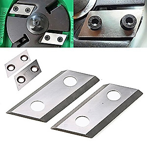 2pcs Garden Shredder Chipper Blades Cutters Kit 2 Hole Metal Garden Cut Blades Tools Set