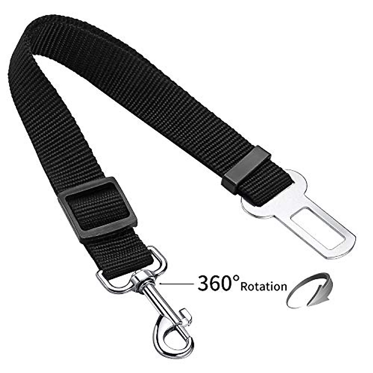 Dog Seatbelt, Dog car seat, Dog Accessories, Pet Car Seatbelt Safety, with Adjustable Length and Nylon Fabric, Upgraded Dog Car Harness, 2 Pack.