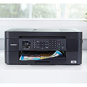 Brother Wireless All-in-One Inkjet Printer, MFC-J491DW, Multi-Function Color Printer, Duplex Printing, Mobile Printing,Amazon Dash Replenishment Enabled (Renewed)