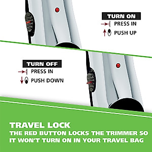 Wahl Cordless Rechargeable Beard Trimmer for Men with Self-Sharpening Blades, Travel Lock, & 14 Cutting Lengths – Model 9916-4301V