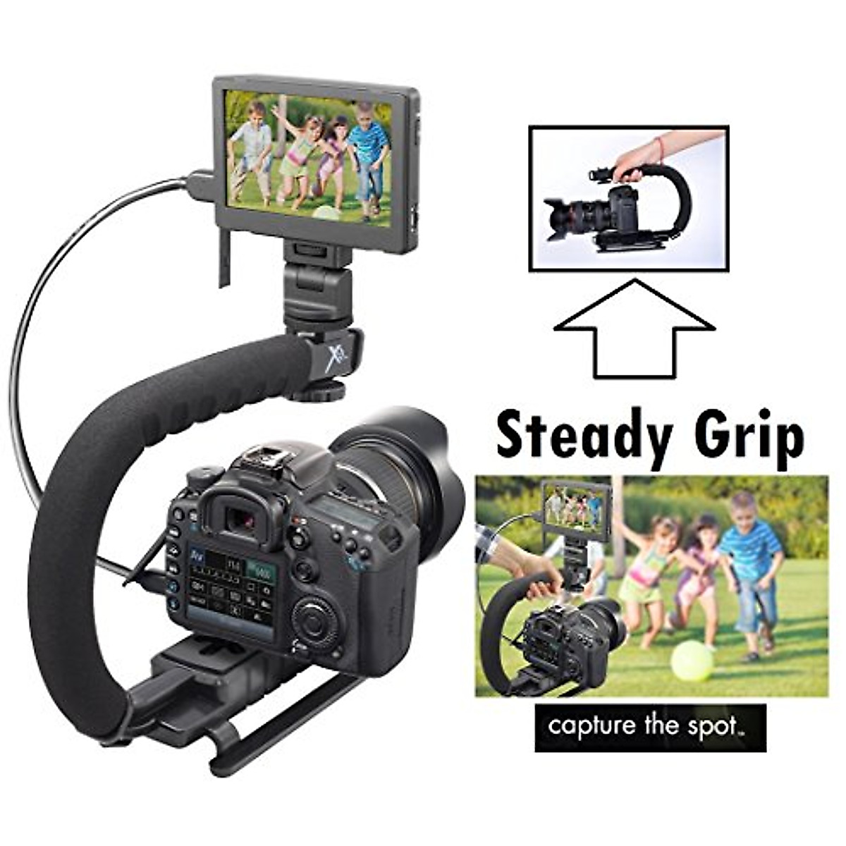 Camera Stabilizing Pro Grip Handle for Sony NEX-3N NEX-3NL NEX-5T NEX-5TL