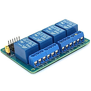 Treedix 4 Channel DC 5V Relay Module with Optocoupler Compatible with Arduino UNO R3 Raspberry Pi DSP AVR PIC ARM