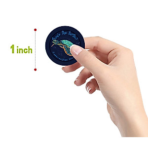 Sea Turtle Stickers (500 PCS), 8 Sea Animal Graphic Cartoon Decal Rolls Self-Adhesive Seals for Kids Girls Boys Teens for Birthday Party Decoration for Water Bottle Laptop Scrapbook Card Envelope