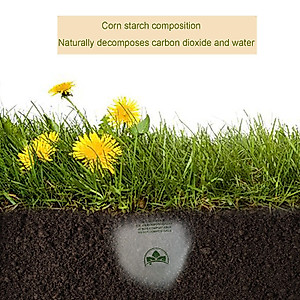 Lihuzmd 8L-10 Rolls Biodegradable Bin Bags,with Drawstring Rubbish Bags Trash Bags 100% Compostable Recycle Garbage Bag