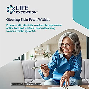 Life Extension Hair, Skin & Nails Collagen Plus Formula - Promotes Collagen & Keratin Health - with Niacin, Vitamin B6, Biotin, Calcium & Zinc - Non-GMO – 120 Count(Pack of 1)