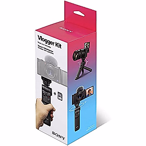 Sony ZV-E10 Mirrorless Camera Vlogger Kit with 16-50mm F3.5-5.6 Lens ILCZV-E10L/W White Bundle with ACCVC1 Including GP-VPT2BT Grip + Filters + Wide & Telephoto Lenses + Deco Gear Case & Accessories