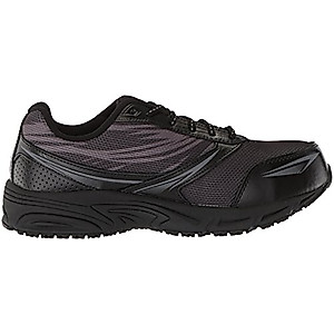 Fila Women's Memory Reckoning 8 Slip Resistant Steel Toe Running Shoe Shoe, Black/Pewter/Metallic Silver, 8 B US