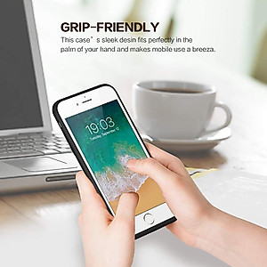 iPhone 6/6s/7/8/SE Battery Case Upgraded [6000mAh] Protective Portable Charging Case Rechargeable Extended Battery Pack for Apple iPhone 6/6s/7/8/SE (4.7') - Black