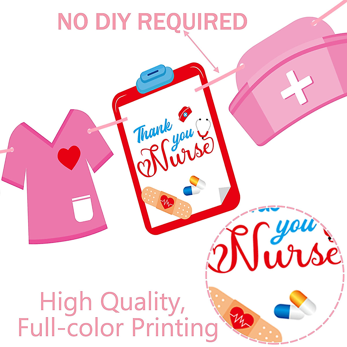 Nurse Theme Banner Nurse Graduation Party Bunting Decorations Congrats to Nurse Garland for Hospital Rn Theme Party Medical School Graduation Party Nurse Day Party Birthday Party Decorations